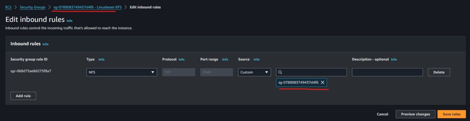 How to Mount Amazon EFS on EC2 Ubuntu 22.04 Instance | Linuxbeast