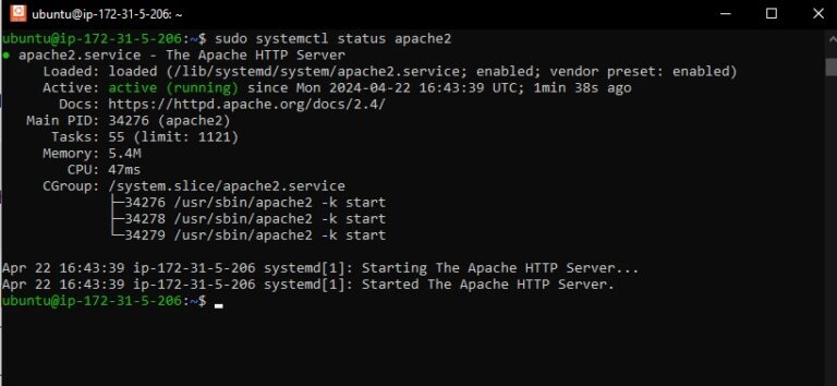 How to Install Apache 2.4 Web Server on EC2 Ubuntu 22.04 LTS | Linuxbeast