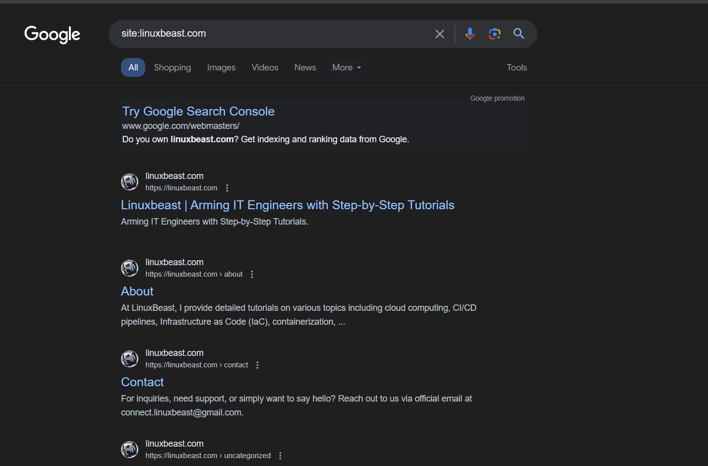 Fix WordPress Site Icon Not Showing on Google or Bing Search Results | Linuxbeast