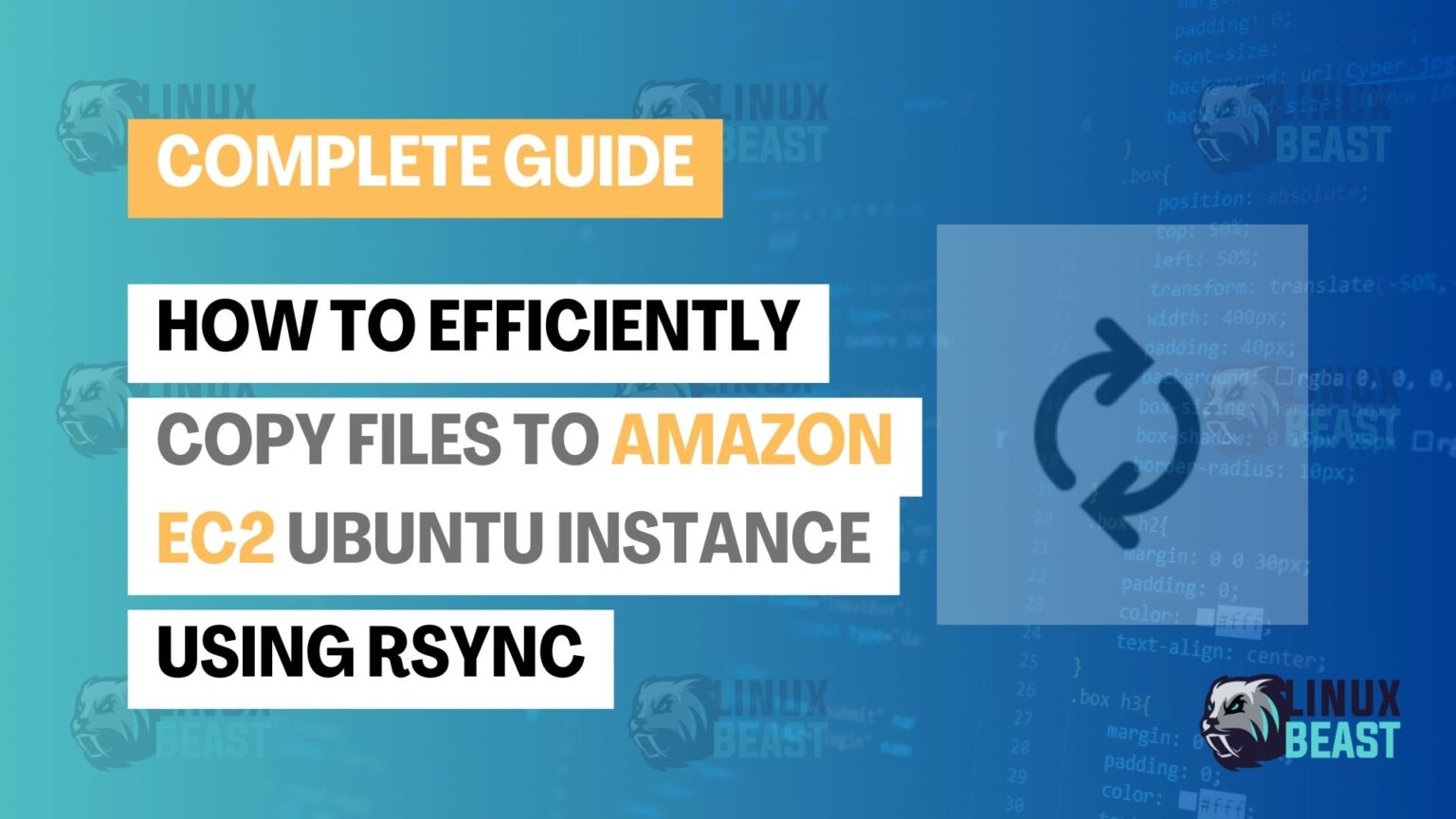 How to Copy Files to Amazon EC2 Ubuntu Instance Using Rsync | Linuxbeast