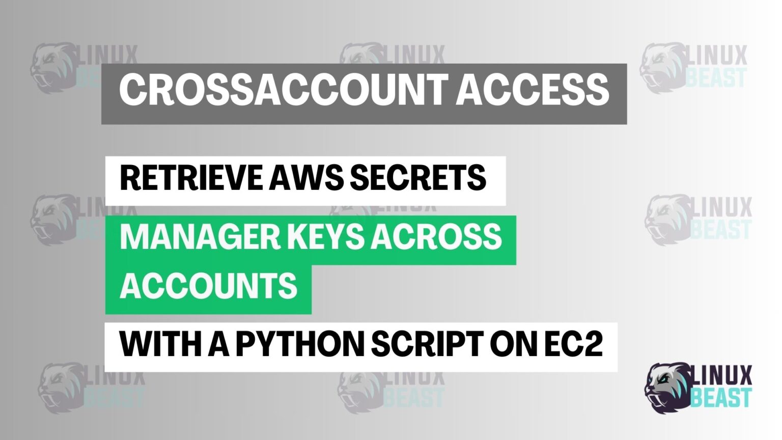 How to Access AWS Secrets Manager from Another Account (Step-by-Step Guide) | Linuxbeast